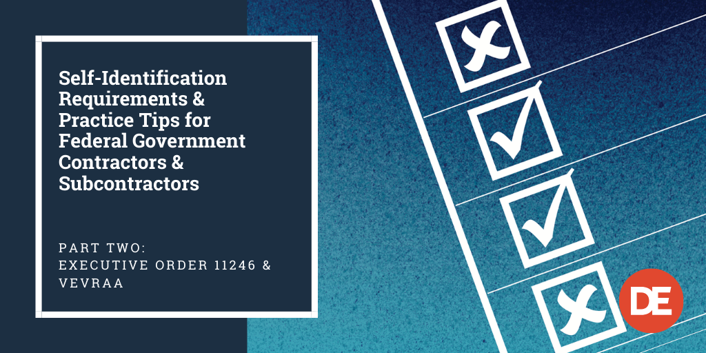 Executive Order 11246 & VEVRAA Self-Identification Requirements ...