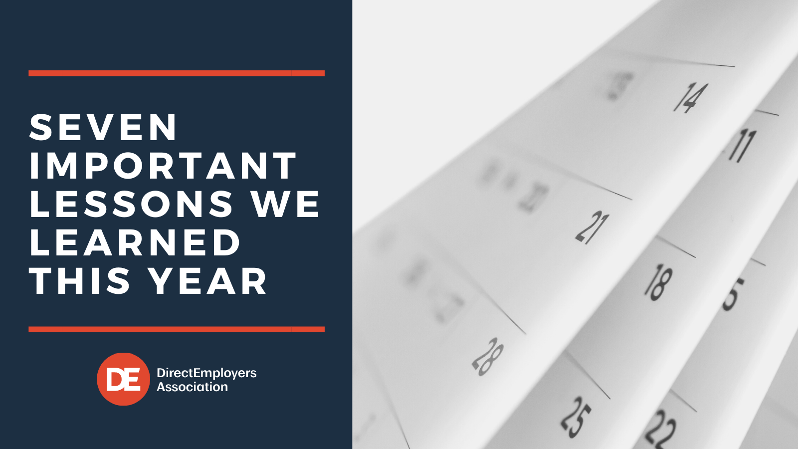 Seven Important Lessons We Learned This Year • DirectEmployers Association