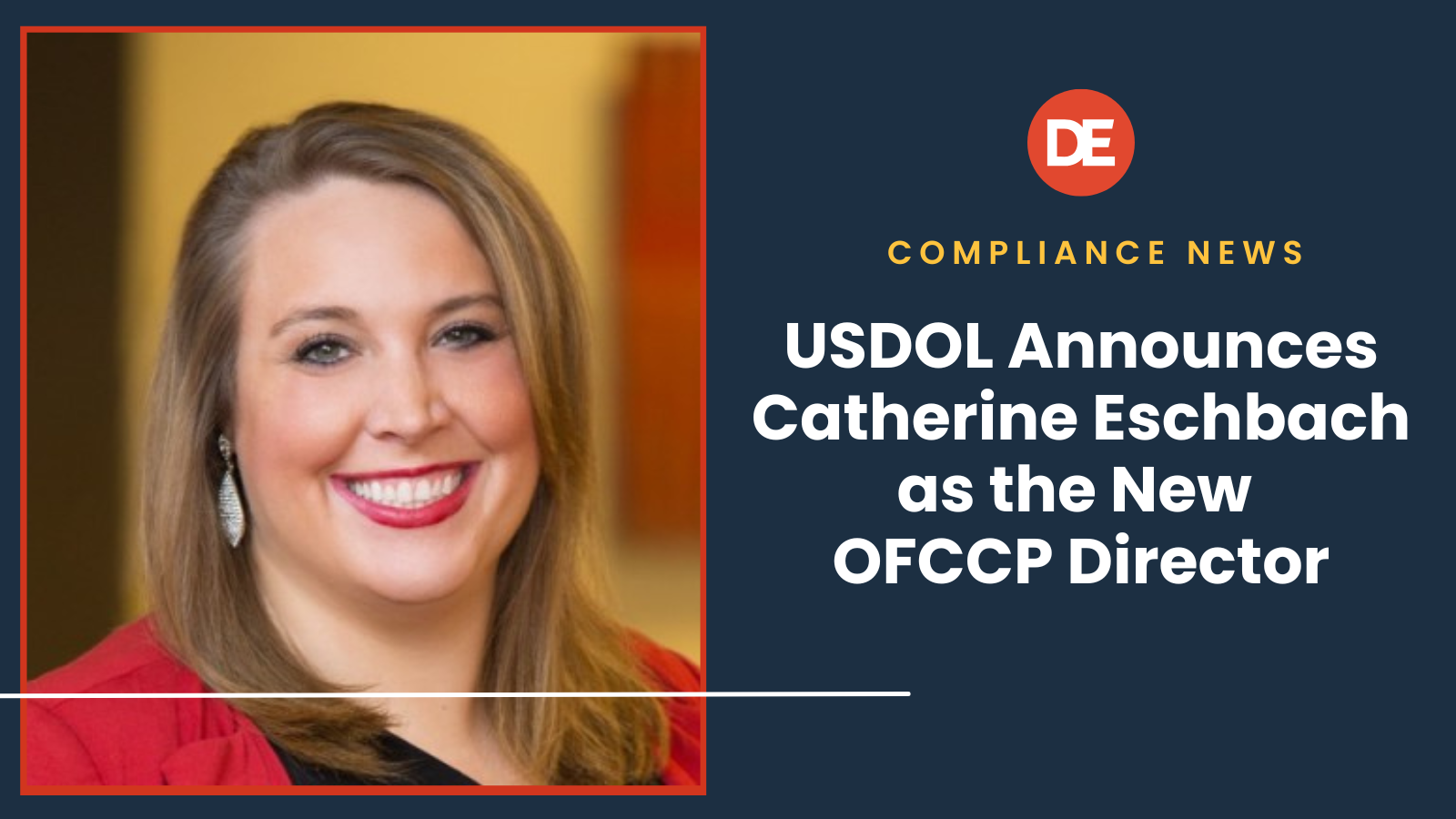 U.S. Department of Labor Announces Catherine Eschbach as Director of ...